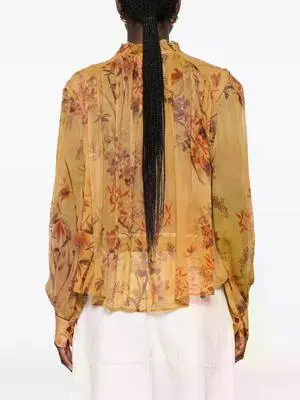 FORTE_FORTE Floral-print Ruffled Blouse