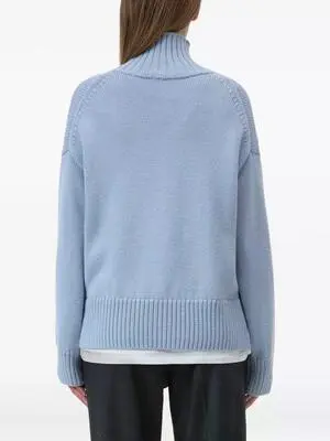 Closed Ribbed Roll Neck Sweater