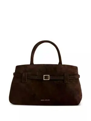 Manu Atelier 25 Le Cambon Suede Tote Bag - Brown