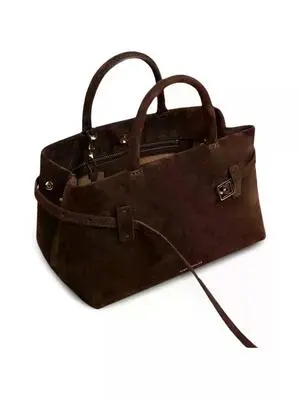 Manu Atelier 25 Le Cambon Suede Tote Bag - Brown