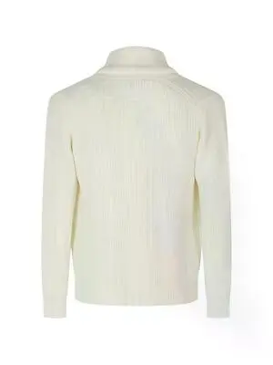 DRUMOHR Shawl Collar Cardigan With Patch Pockets - Neutrals