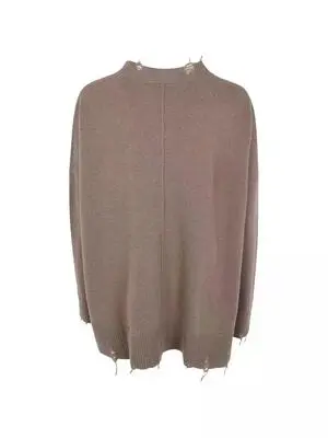 Laboratorio Capri Distressed Embroidered Wool Sweater
