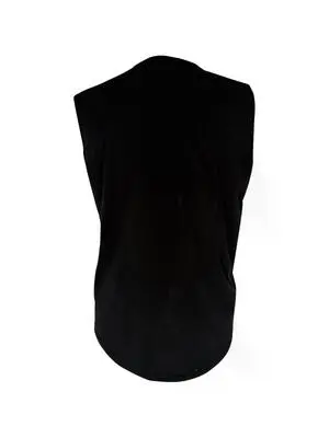 Balmain Sleeveless Logo Print Top