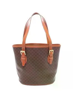 Celine 2010s Macadam Tote Bag - Brown
