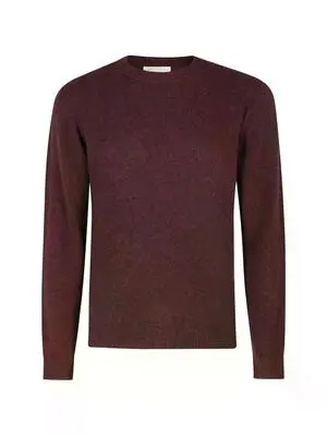 ROBERTO COLLINA Crew Neck Knitted Sweater - Red