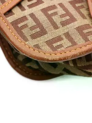 Fendi 2000s Zucchino Pattern Shoulder Bag
