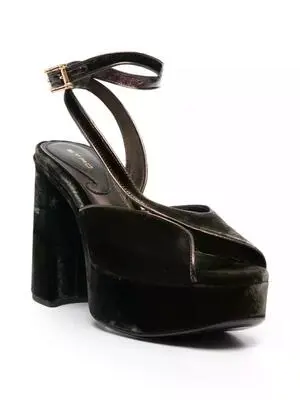 Etro Platform Velvet Sandals