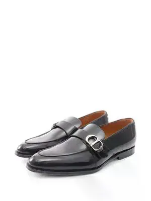 Dior Leather Cd Logo Loafers