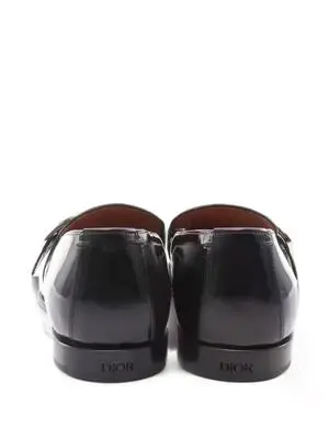 Dior Leather Cd Logo Loafers