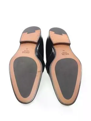 Dior Leather Cd Logo Loafers