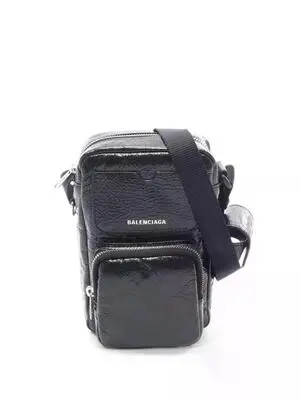 Balenciaga Superbusy Vertical Cross Body Bag - Black