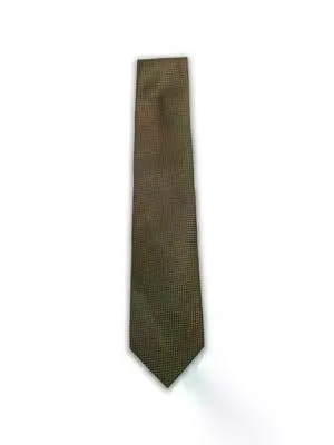 TOM FORD Micro-patterned Silk Tie - Brown