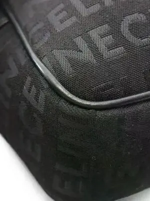 Celine Embroidered Logo Shoulder Bag