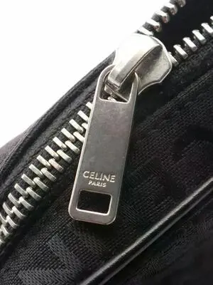 Celine Embroidered Logo Shoulder Bag