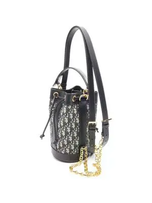 Dior Oblique Canvas Bucket Bag - Blue