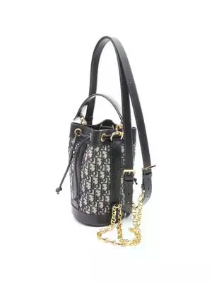 Dior Oblique Canvas Bucket Bag - Blue
