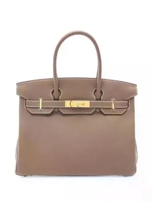 Hermès 2026 30 Birkin Leather Tote Bag - Grey