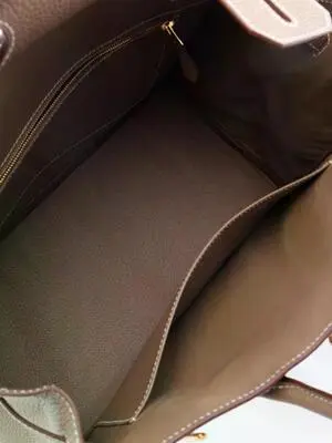Hermès 2026 30 Birkin Leather Tote Bag - Grey