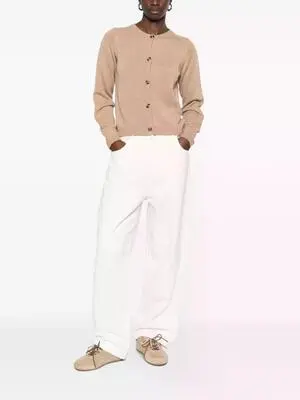 I BLUES Fine-knit Crew Neck Cardigan