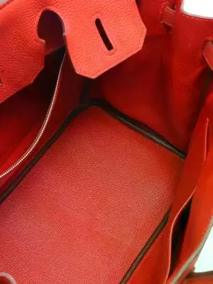 Hermès 30 Birkin Tote Bag - Red