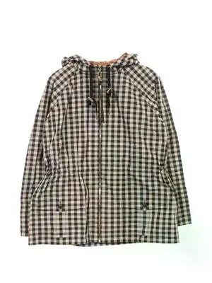 LOUIS VUITTON Gingham Monogram Drawstring Hood Jacket