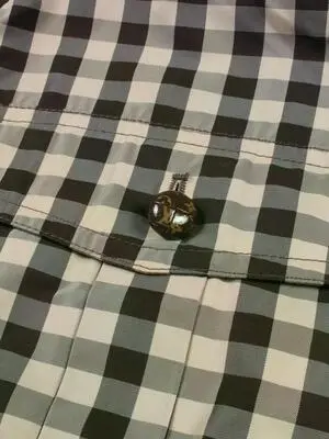 LOUIS VUITTON Gingham Monogram Drawstring Hood Jacket