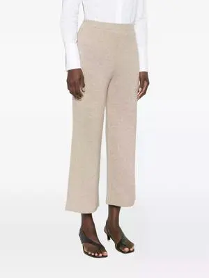 I BLUES Fine-knit Cropped Trousers