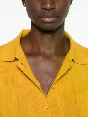 I BLUES Button-up Collared Cardigan