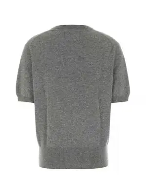 Extreme Cashmere N°490 Martina V-neck Knit T-shirt - Grey