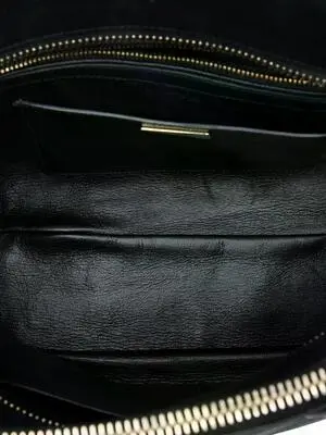 Prada Saffiano Cuir Triple Zip Dome Top Handle Bag