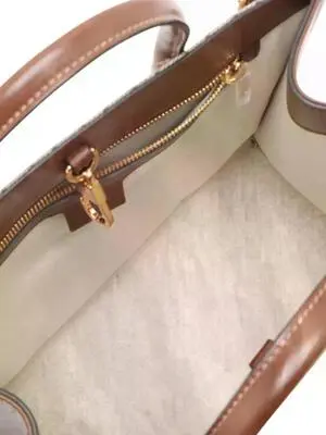 Gucci Gg Supreme Interlocking G Tote Satchel