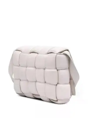 Bottega Veneta Nappa Intrecciato Padded Cassette Cross Body Bag - White