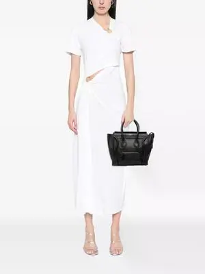 Celine Micro Smooth Calfskin Luggage Tote Bag - Black