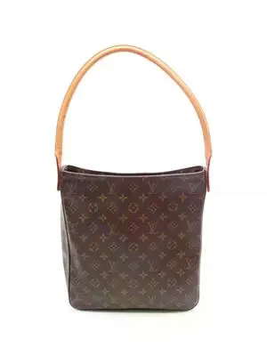 LOUIS VUITTON 2002 Gm Looping Monogram Canvas Shoulder Bag - Brown