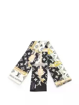 LOUIS VUITTON 2021 Monogram Confidential Bandeau Scarf - Black