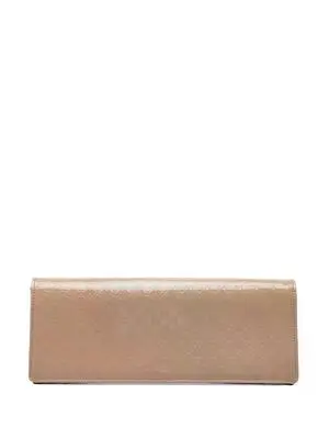 Gucci 2016-2026 Microguccissima Patent Broadway Clutch Bag - Brown