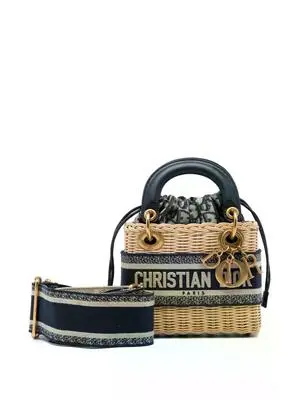 Dior Wicker Oblique Lady Satchel