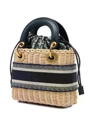 Dior Wicker Oblique Lady Satchel