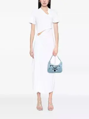 Prada Mini Terry Re-edition 2000 Shoulder Bag - Blue