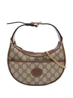 Gucci Mini Gg Supreme Half Moon Satchel
