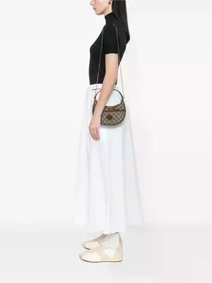 Gucci Mini Gg Supreme Half Moon Satchel