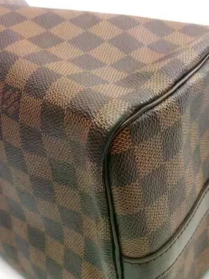 LOUIS VUITTON Speedy Bandoulière Damier Ebène Tote Bag - Brown