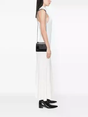 Saint Laurent Studded Calfskin Monogram Sunset Crossbody Bag