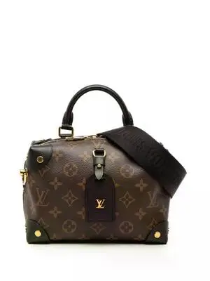 LOUIS VUITTON Monogram Petite Malle Souple Satchel - Brown