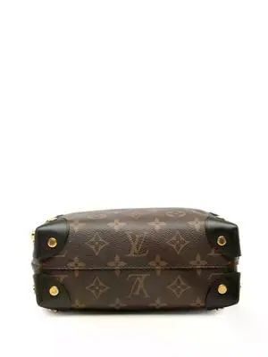 LOUIS VUITTON Monogram Petite Malle Souple Satchel - Brown