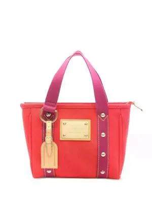 LOUIS VUITTON 2005 Pm Antigua Cabas Tote Bag - Red