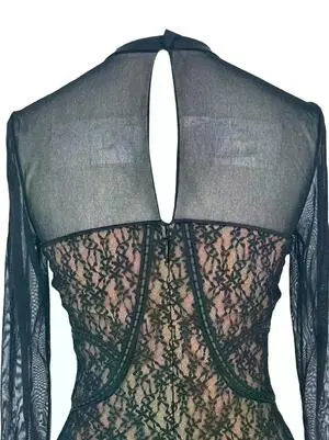 ALEXANDER WANG Lace Panelled Dress - Black