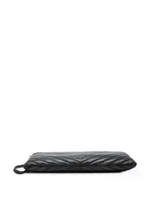 Saint Laurent 2017 Chevron Leather Monogram Document Holder Clutch Bag