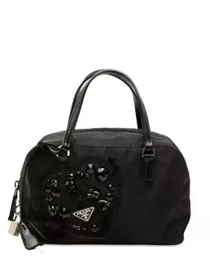 Prada 2000-2013 Tessuto Evening Heart Handbag