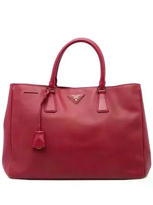 Prada Saffiano Lux Galleria Satchel - Red